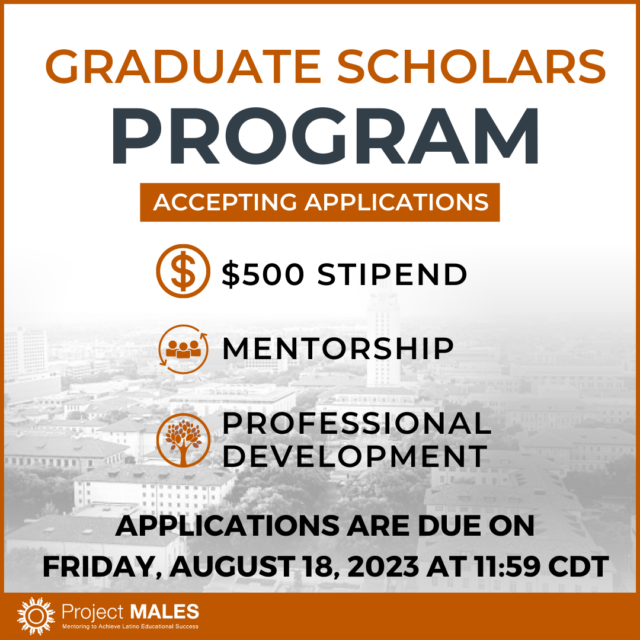 The 2023-2024 Graduate Scholars Program Application is now open