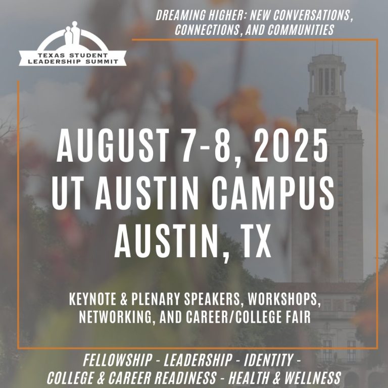 Registration Now Open for the 2025 Texas Student Leadership Summit